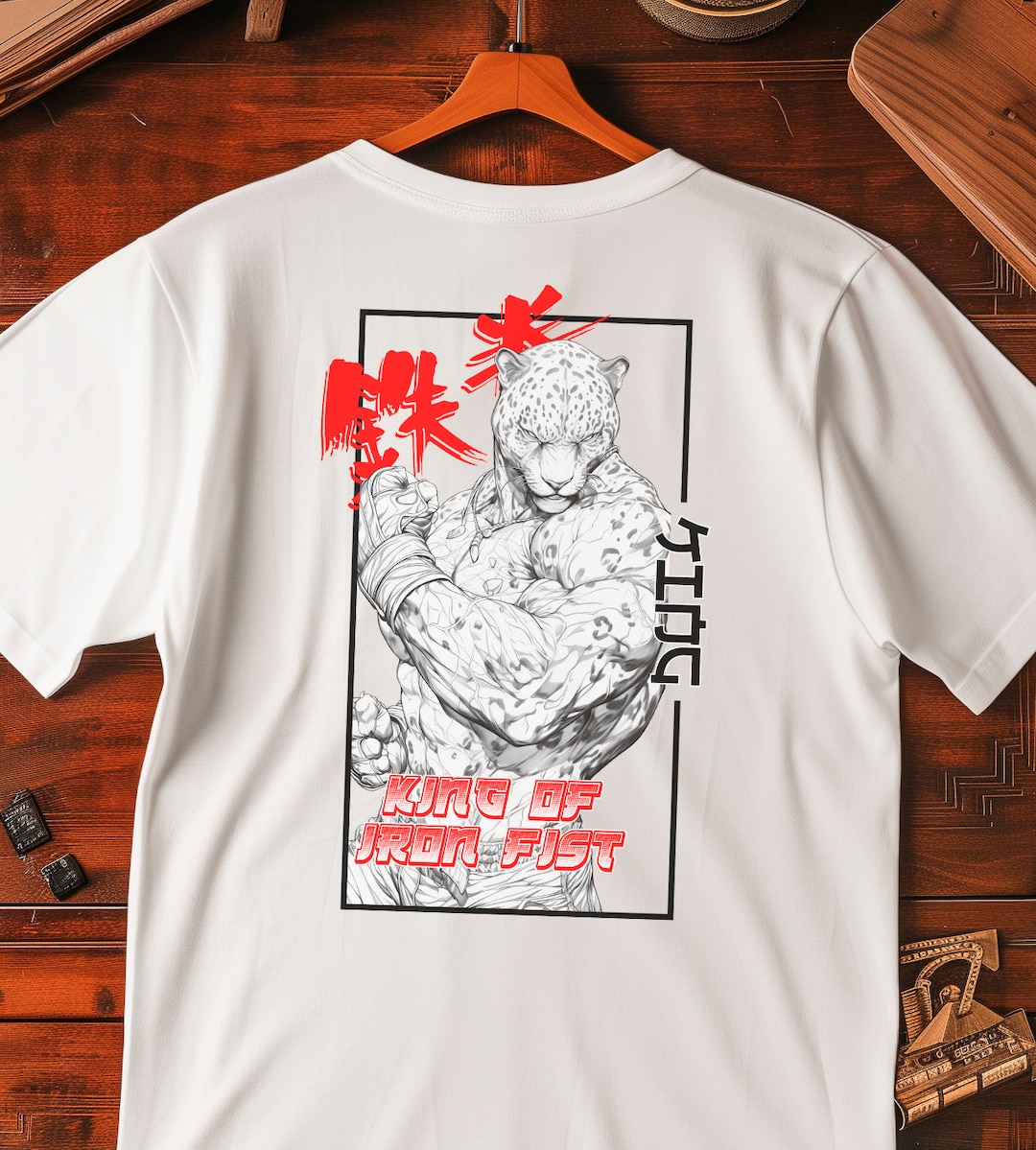 TEKKEN King Anime T Shirt | Men's Tekken Game Tee | Gaming Streetwear ...