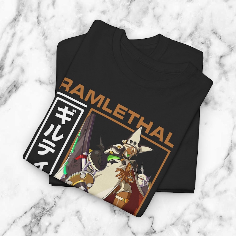 GUILTY GEAR Ramlethal Anime Streetwear Tee Unisex Graphic T-shirt for ...