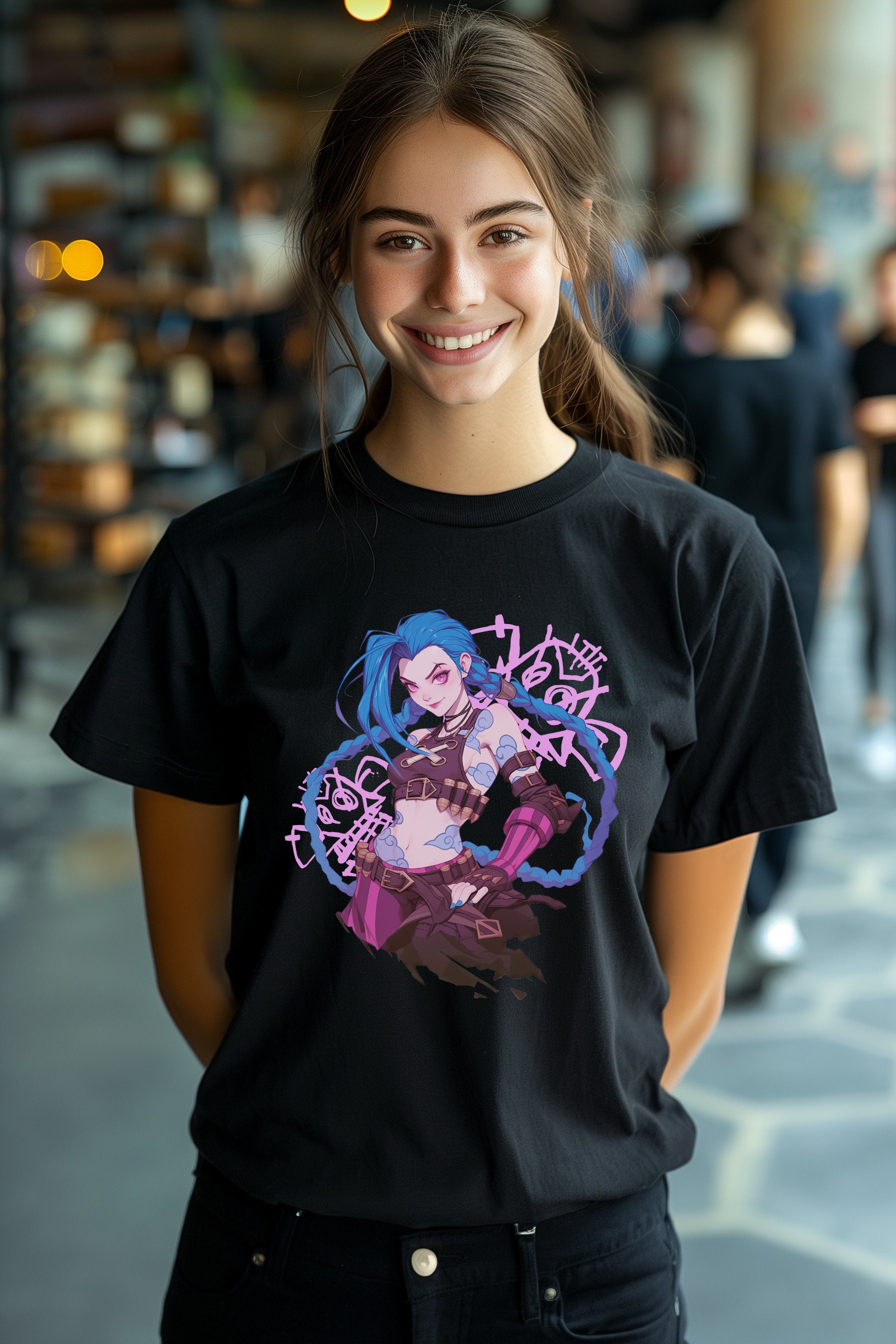 JINX ARCANE T Shirt League of Legends Gifts for Gamers Jinx League of ...