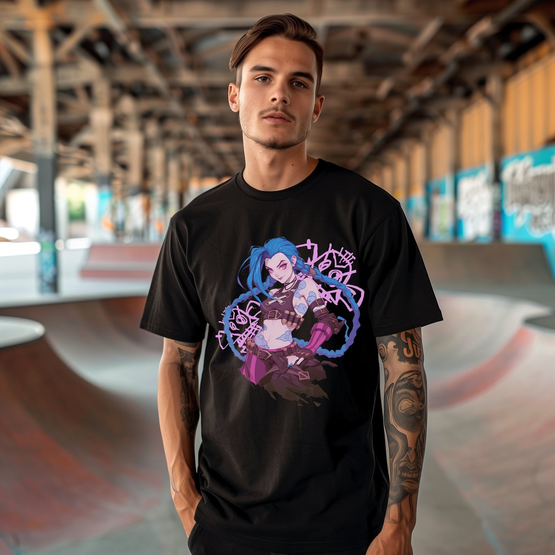 JINX ARCANE T Shirt League of Legends Gifts for Gamers Jinx League of ...