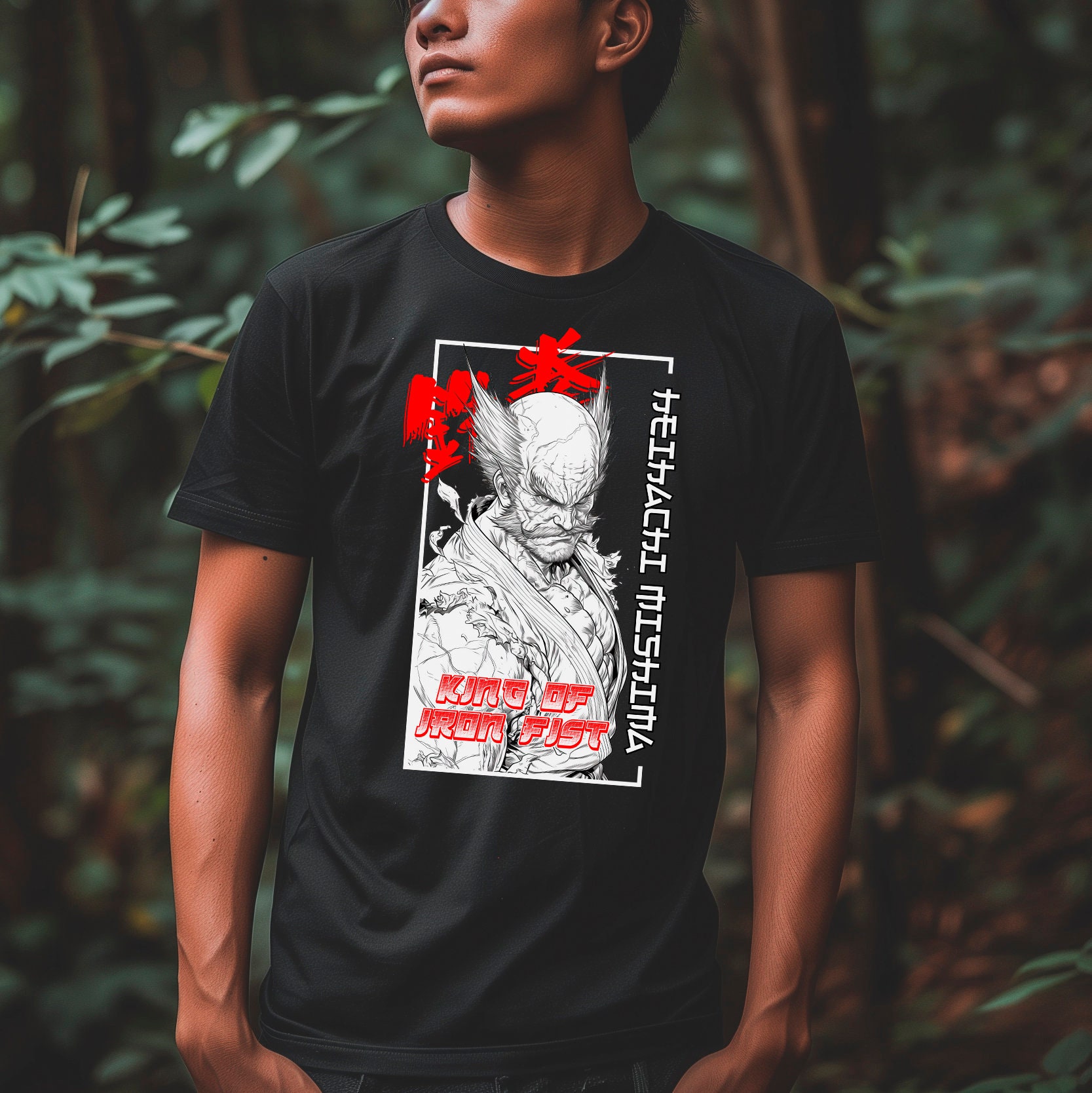 TEKKEN Heihachi Mishima Anime T Shirt | Men's Tekken Game Tee | Gaming ...