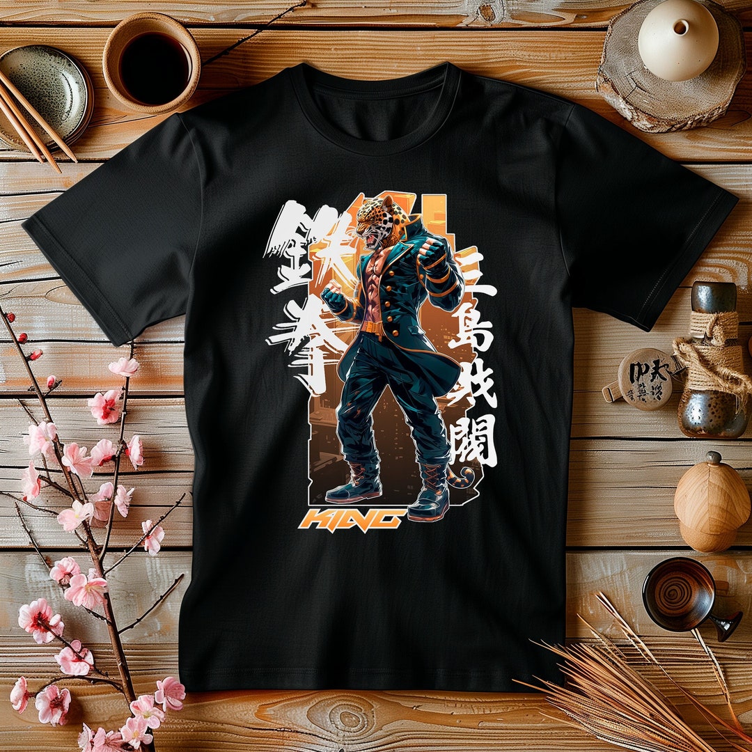TEKKEN King Anime T Shirt | Men's Tekken Game Tee | Gaming Streetwear ...
