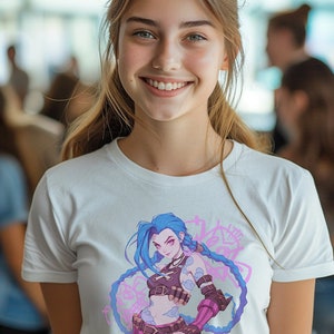 JINX ARCANE T Shirt League of Legends Gifts for Gamers Jinx League of ...