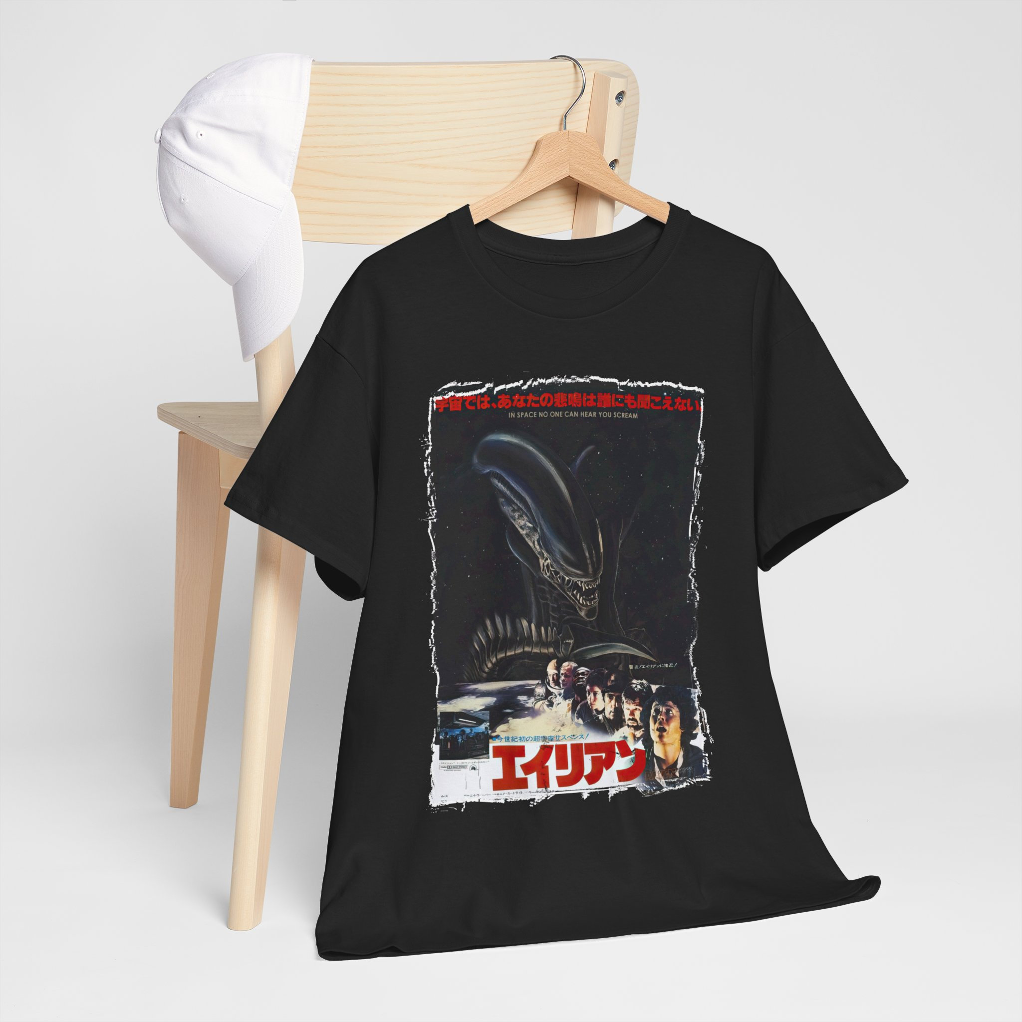 ALIEN Xenomorph Shirt Japanese Sci-fi Horror Movie Posters Tshirt ...
