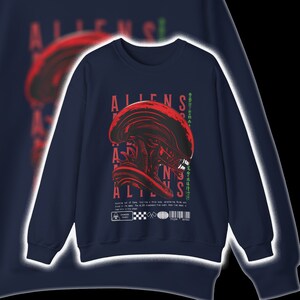 ALIEN Xenomorph Horror Movie Unisex Heavy Blend Crewneck Premium ...
