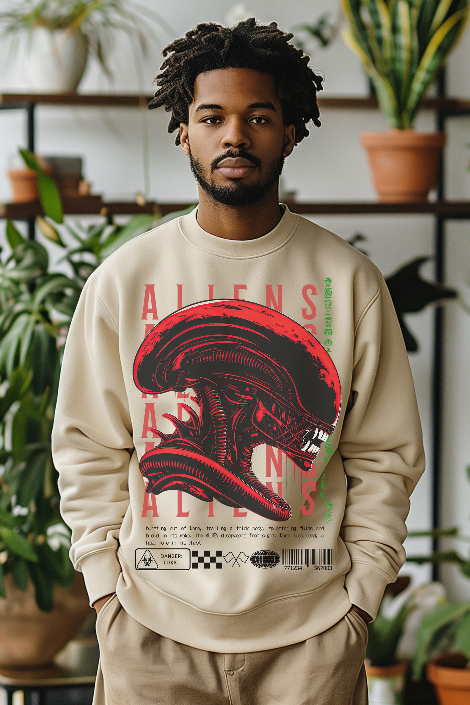 ALIEN Xenomorph Horror Movie Unisex Heavy Blend Crewneck Premium ...