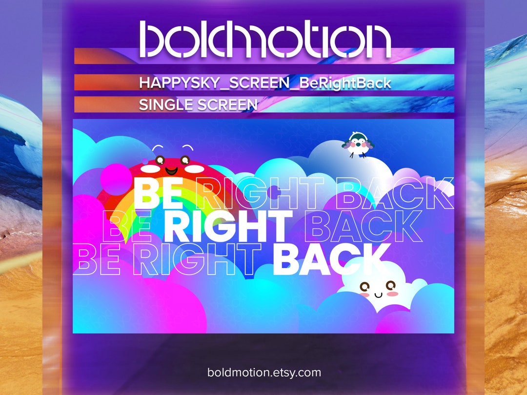 Be Right Back Stream Loop, Intermission Screen,twitch, Youtube ...