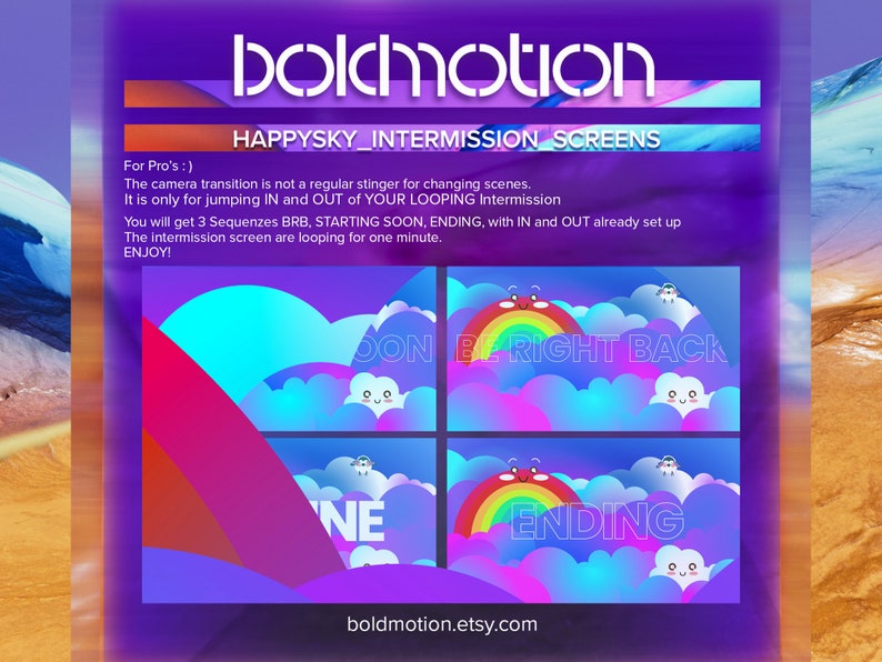 Twitch Intermission Screen, Twitch Scene, Seamless Loop, Starting Soon ...