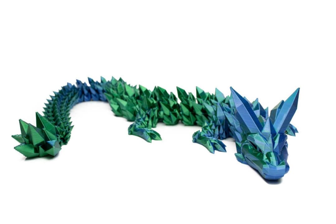 Magic Articulated Crystal Dragon | Fidget Flexible Movable Dragon ...