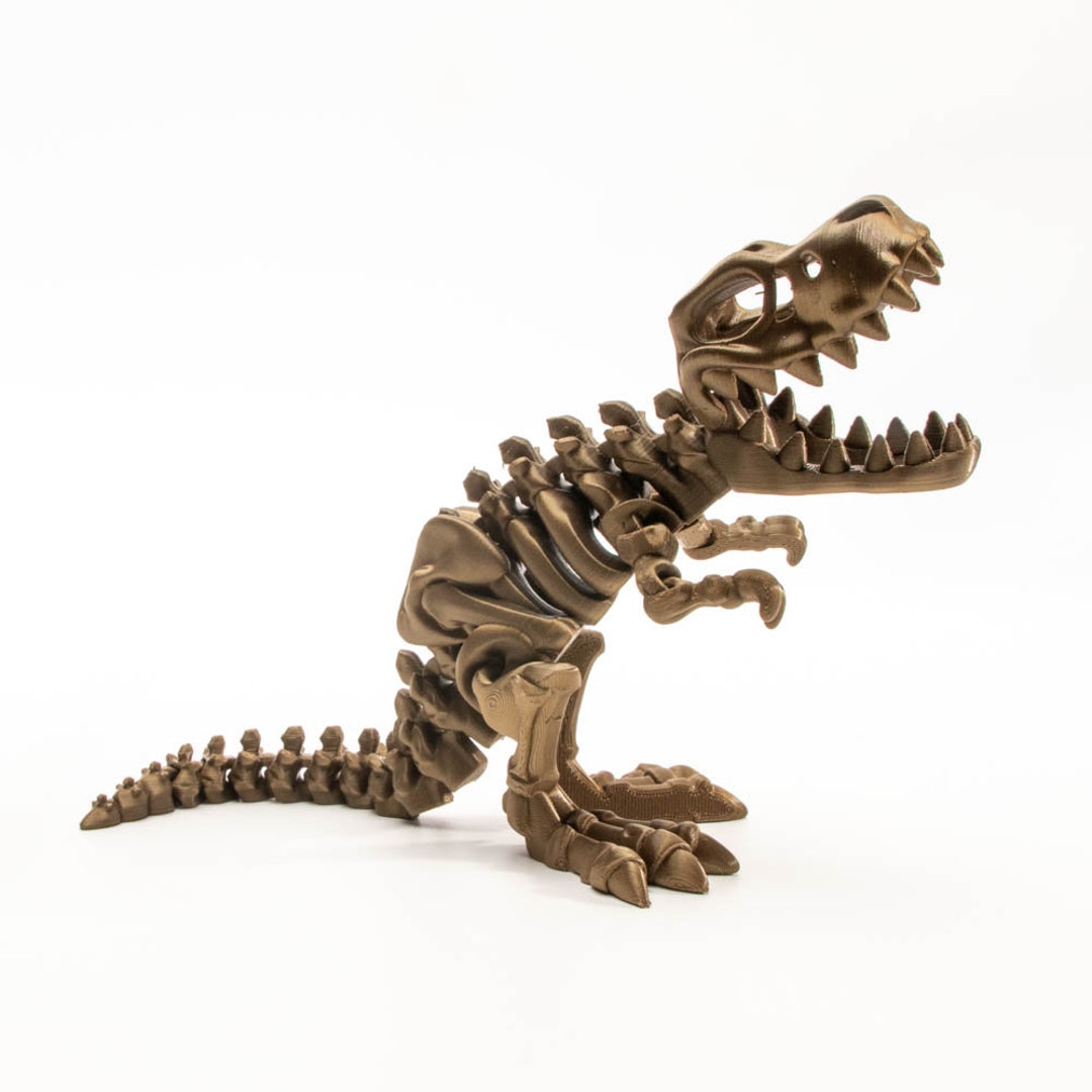 Flexi T-rex Skeleton | Articulated Dino | Movable Dinosaur | Desk Toy ...