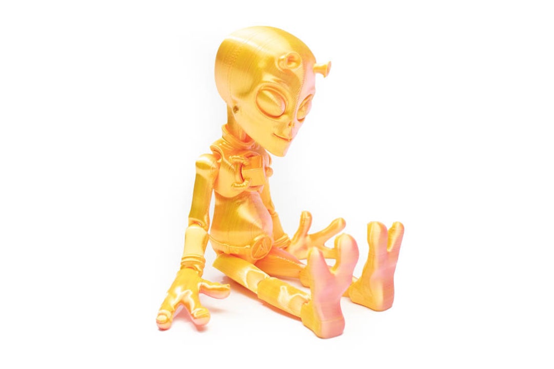 Alien Flexible Articulated Fidget Toy Sci-fi Martian UFO Unique Fidget ...