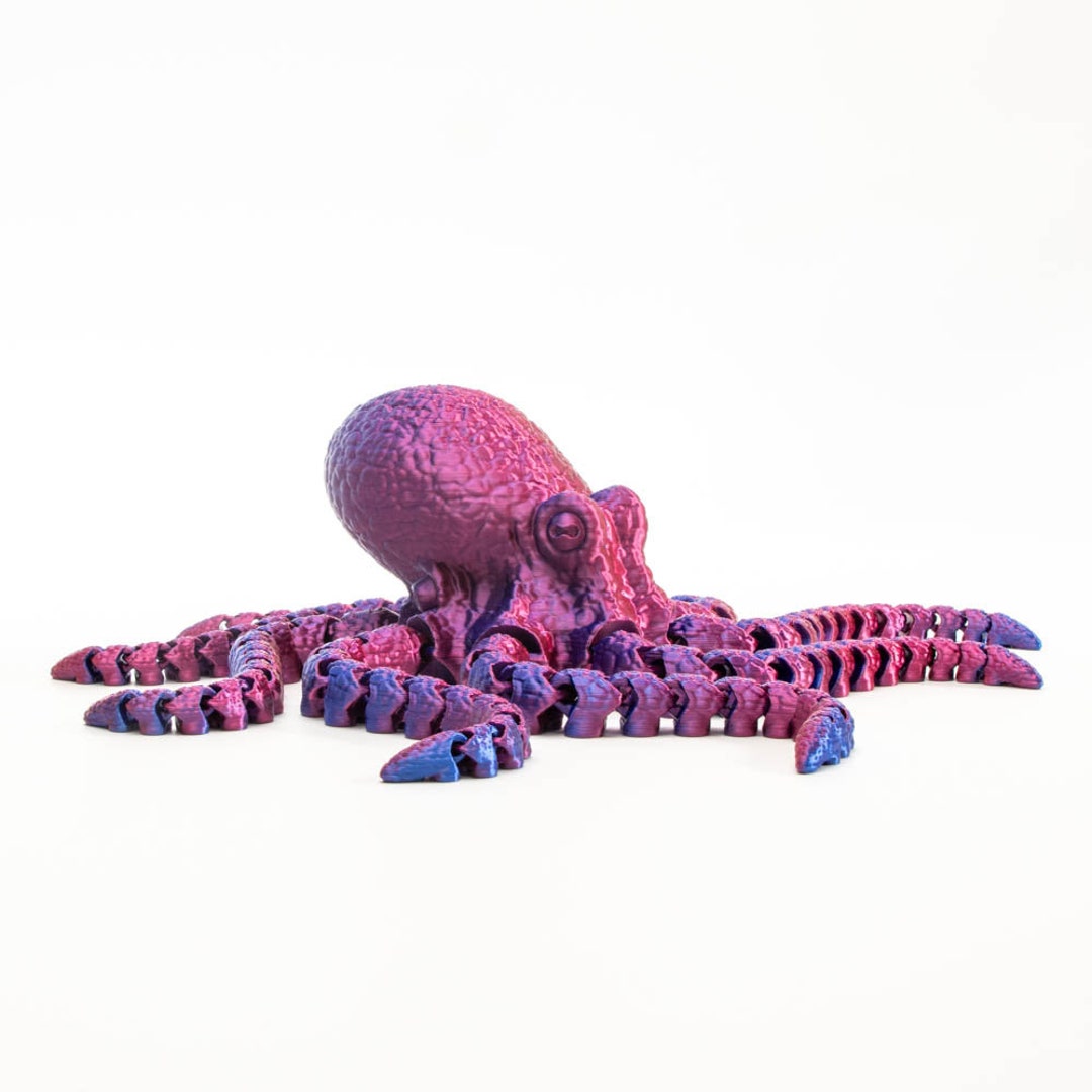 Octopus Flexible Articulated Fidget Toy | Playful Sea Squid | Unique ...