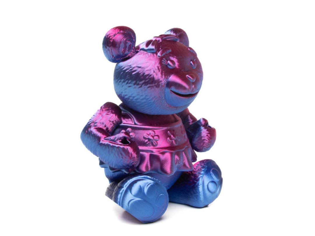Teddy Bear Girl Flexible Articulated Fidget Playful Bear Unique Fidget ...