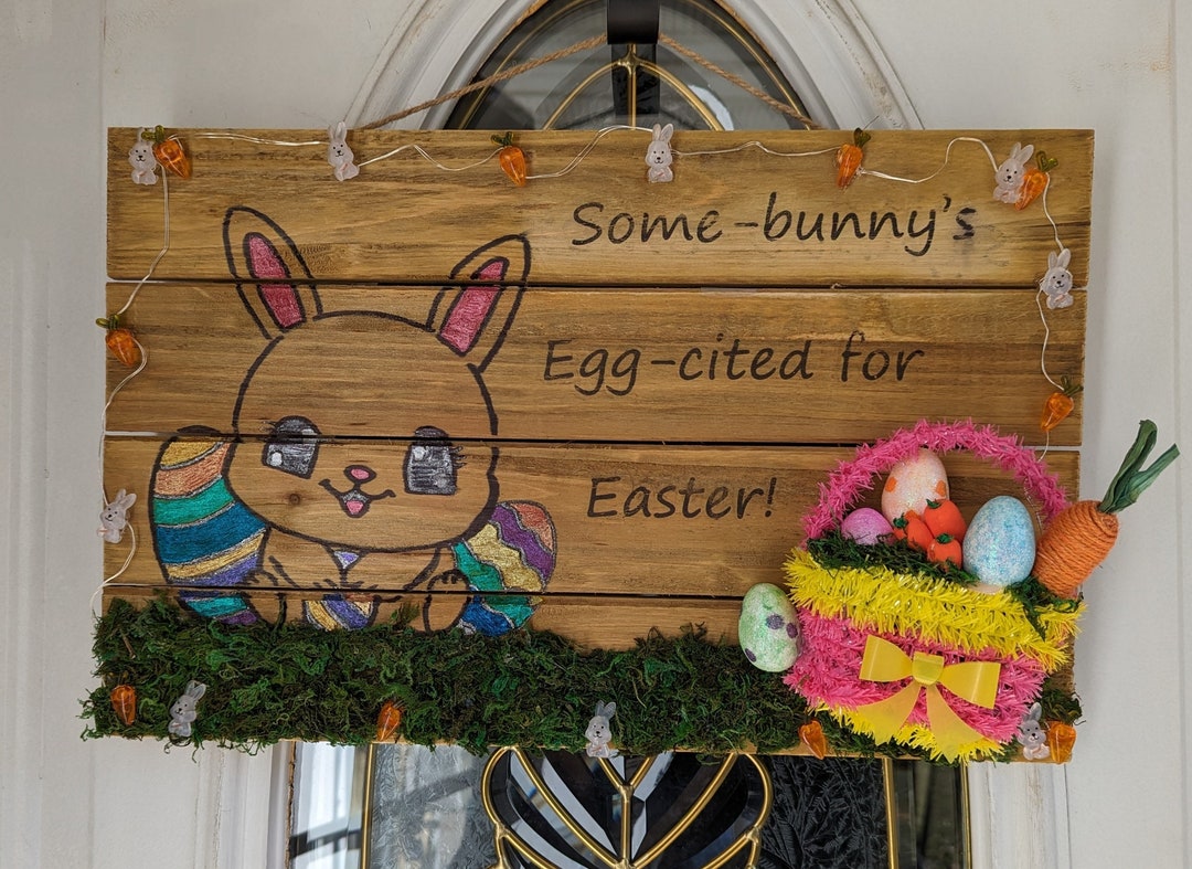 Easter Decoration (door Sign) - Etsy