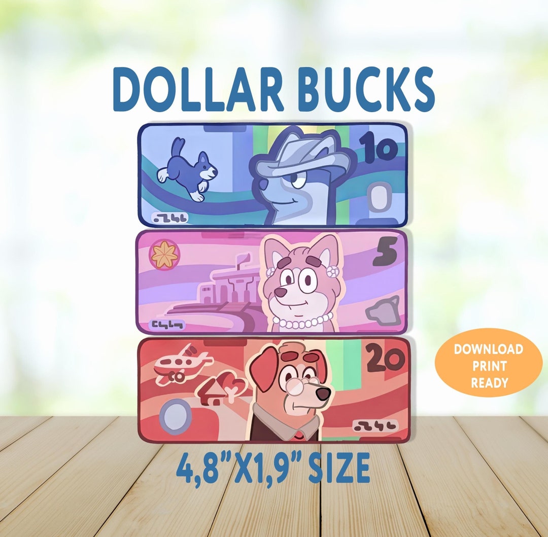 Dollar Bucks Play Money Printable, Reward Bucks, Good Behaviour Bucks ...