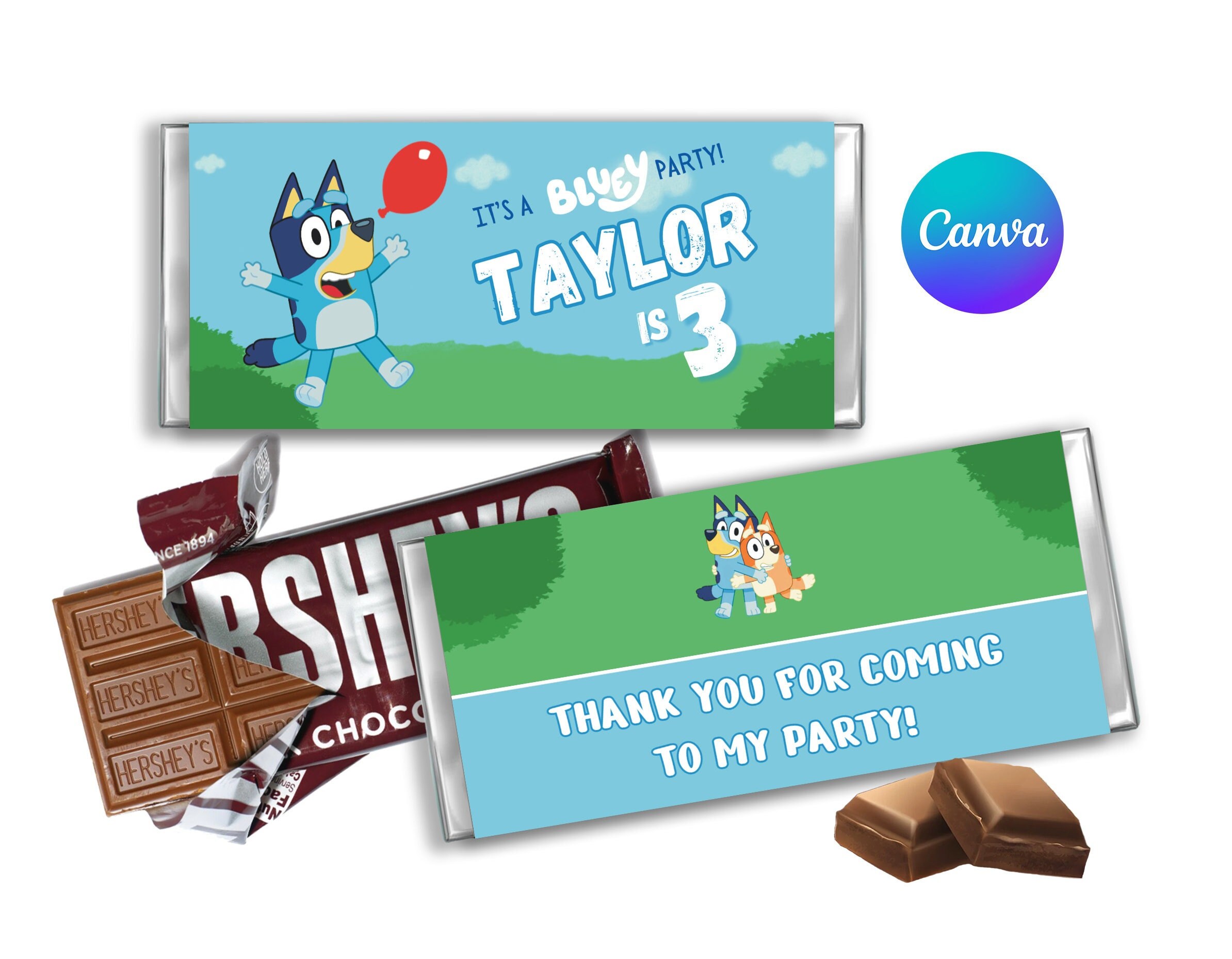 Editable Kids Birthday Party Chocolate Bar Wrapper, Chocolate Bar Label ...