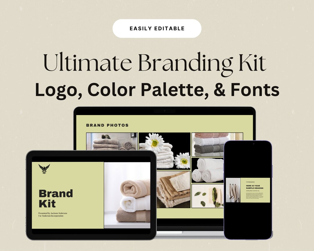 DIY Branding Kit Templates, Full Branding Package Templates, Social ...