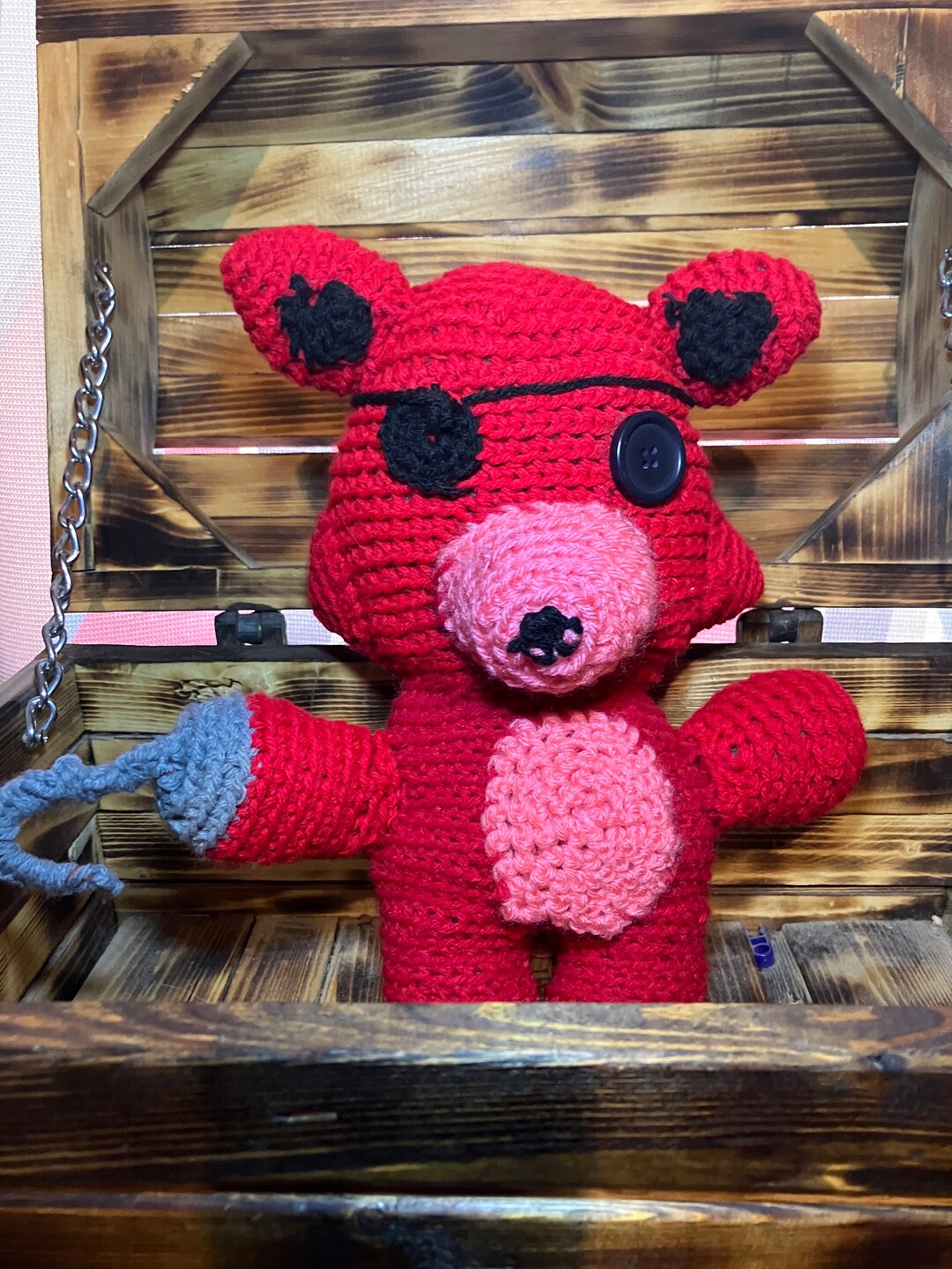 Crochet Five Nights at Freddy's Plush foxy - Etsy