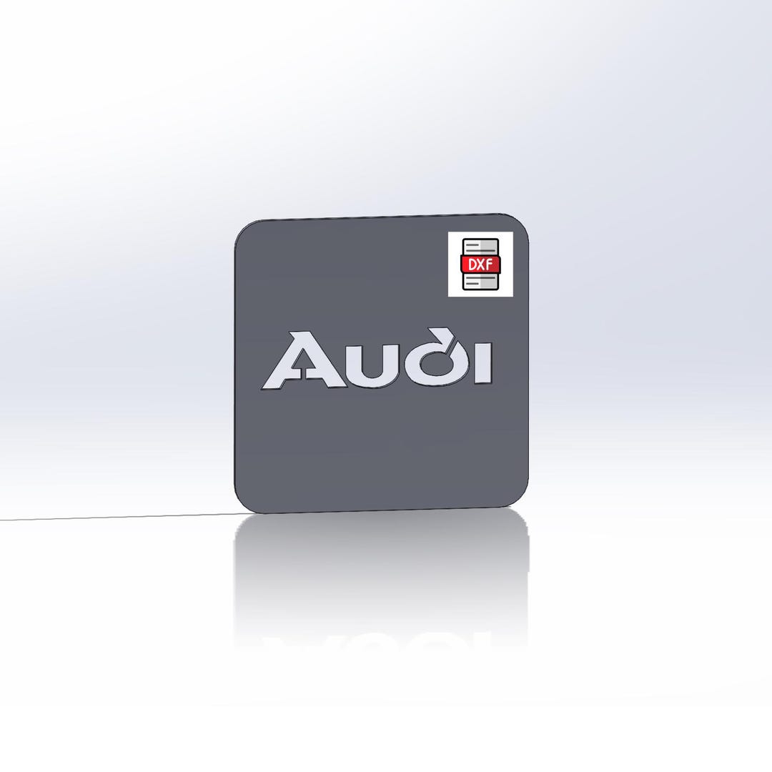 Audi Name Coaster, DIY, DXF File for CNC Laser Cutting, Wood, Metal ...