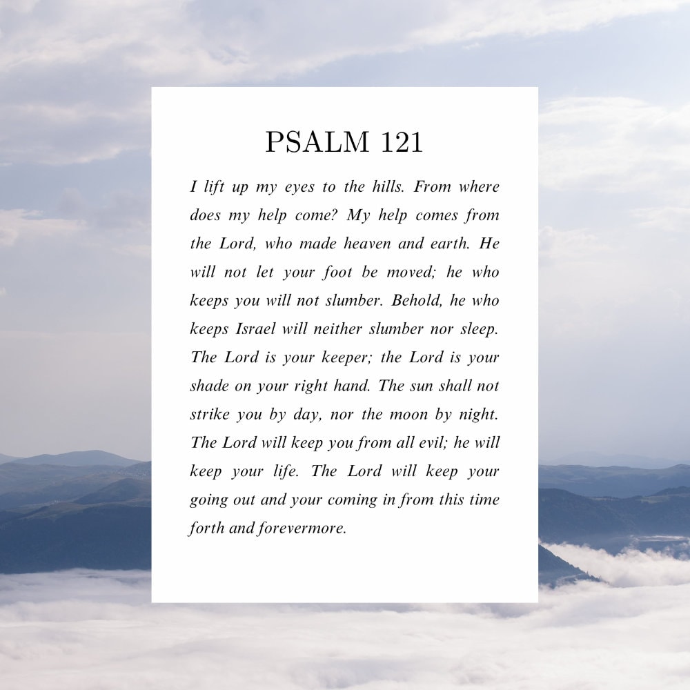 Psalm 121 Print - Digital Download, Christian Print, Bible Verse, the ...