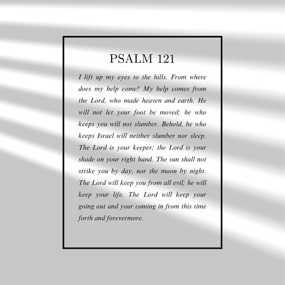 Psalm 121 Print - Digital Download, Christian Print, Bible Verse, the ...
