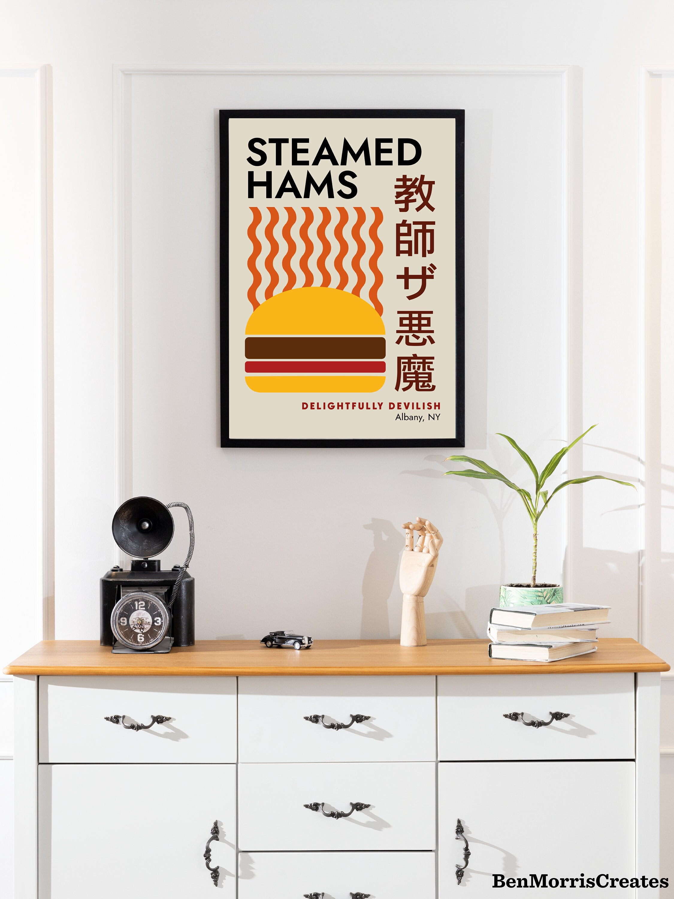 Steamed Hams Minimalist Art Print -the Simpsons, Kusama Style - Etsy