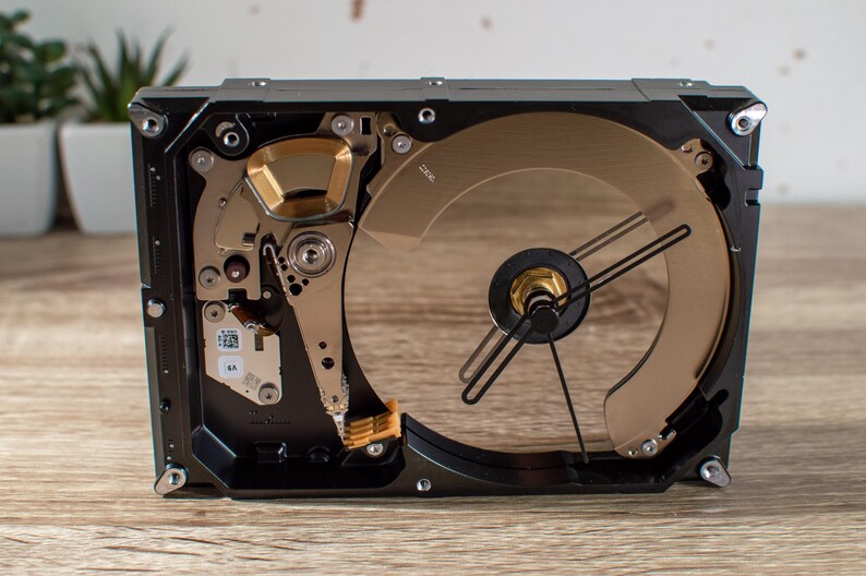 Computer Parts Clock Hard Disc Drive Handmade Clock Refurbished ...