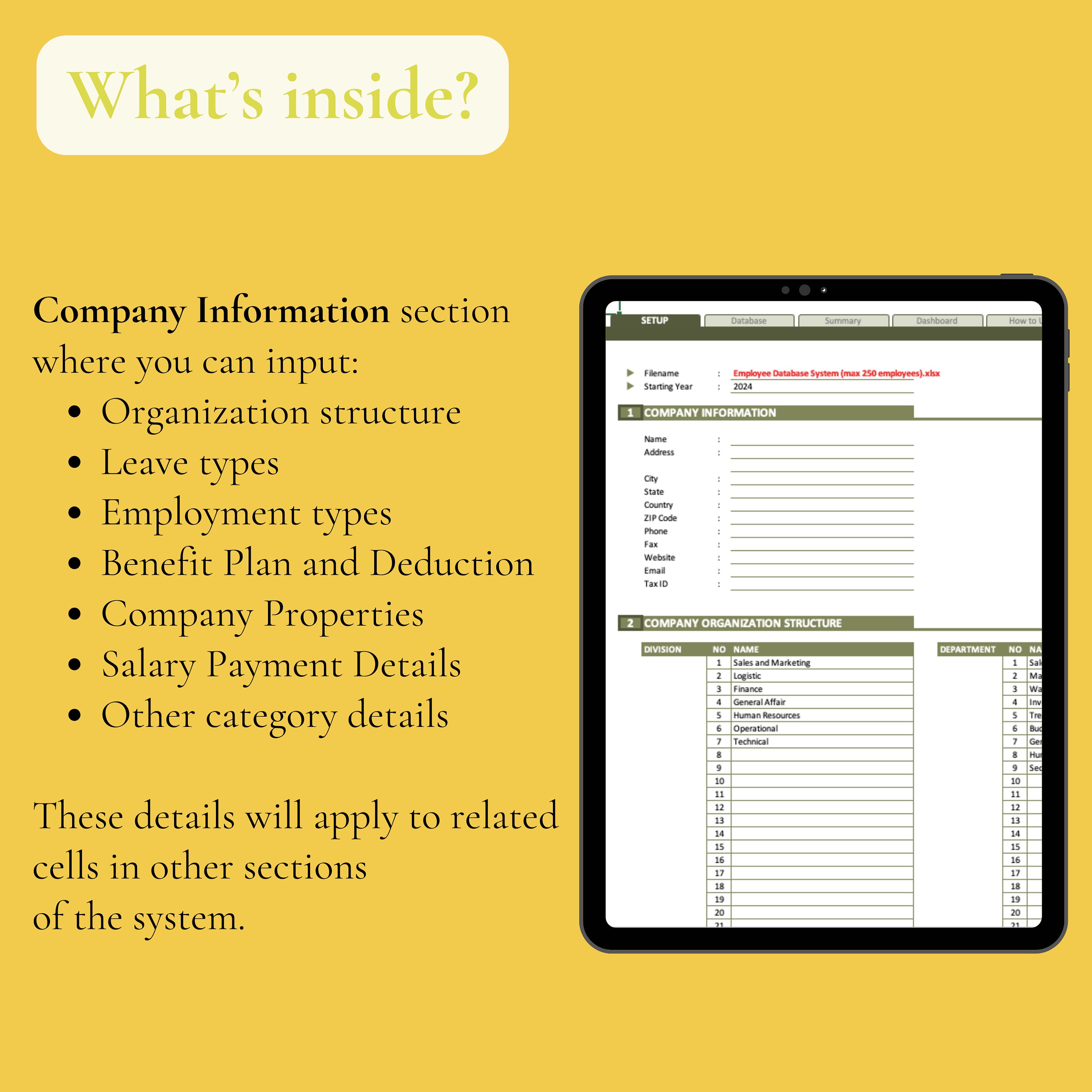 Customizable Employee Database System | HR Management | Human Resource ...