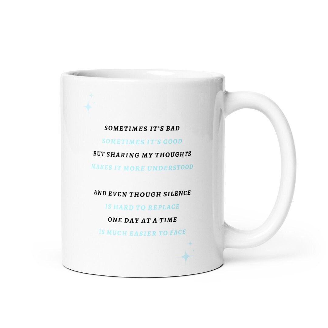 Tinnitus poem Mug Inspirational Motivational Reflection Mental Health ...