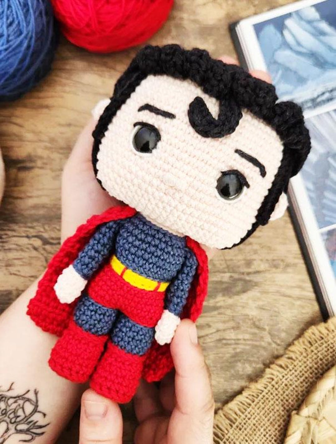 Superman Amigurumi Crochet Pattern DIY Crochet Toy, Instant Download ...