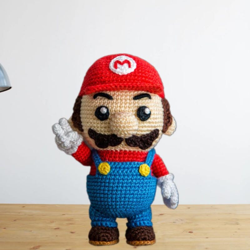 Crochet Mario - Etsy