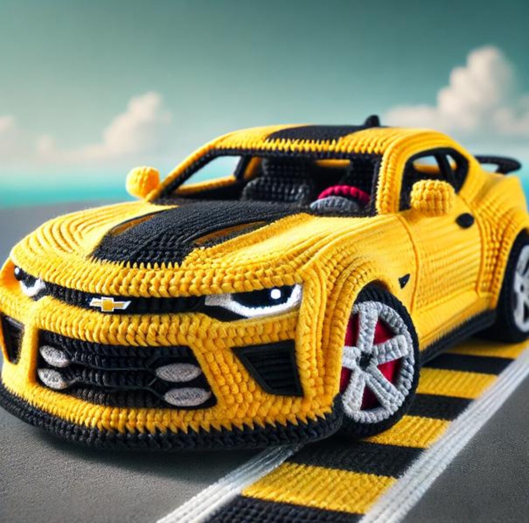 Camaro Amigurumi Pattern Crochet Car Toy Pattern, DIY Stuffed Animal ...