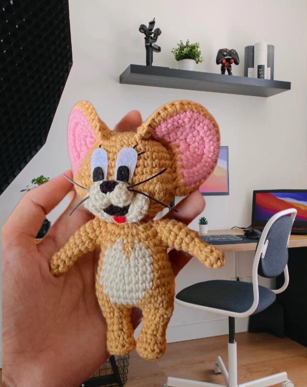 Jerry Mouse Amigurumi Pattern DIY Crochet Design, Easy-to-follow ...