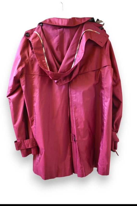 Burberry Spring Summer Rain Jacket Trench Coat Size 12 - Gem
