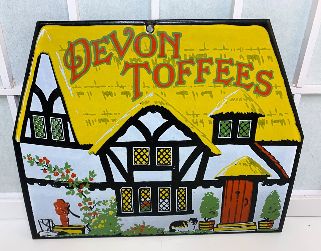 Dodo Designs England devon Toffees 1970s Hand Printed Porcelain Over ...