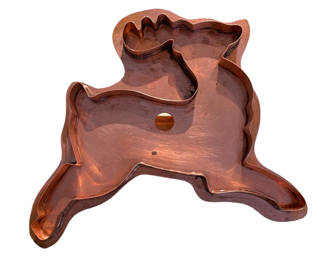 Vintage Martha Stewart Copper Cookie Cutter Prancing Reindeer 1990’s - Etsy