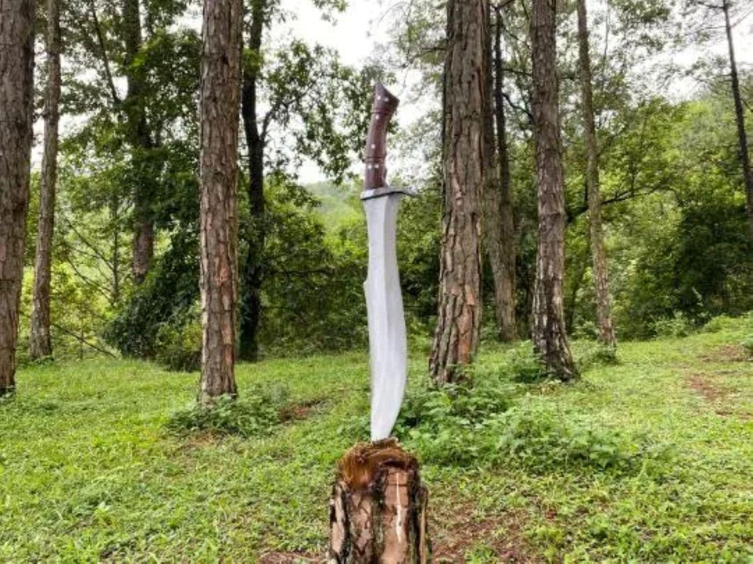 16 Inch Hand Forge Machete Knife | Carbon Steel Knives With Knife ...