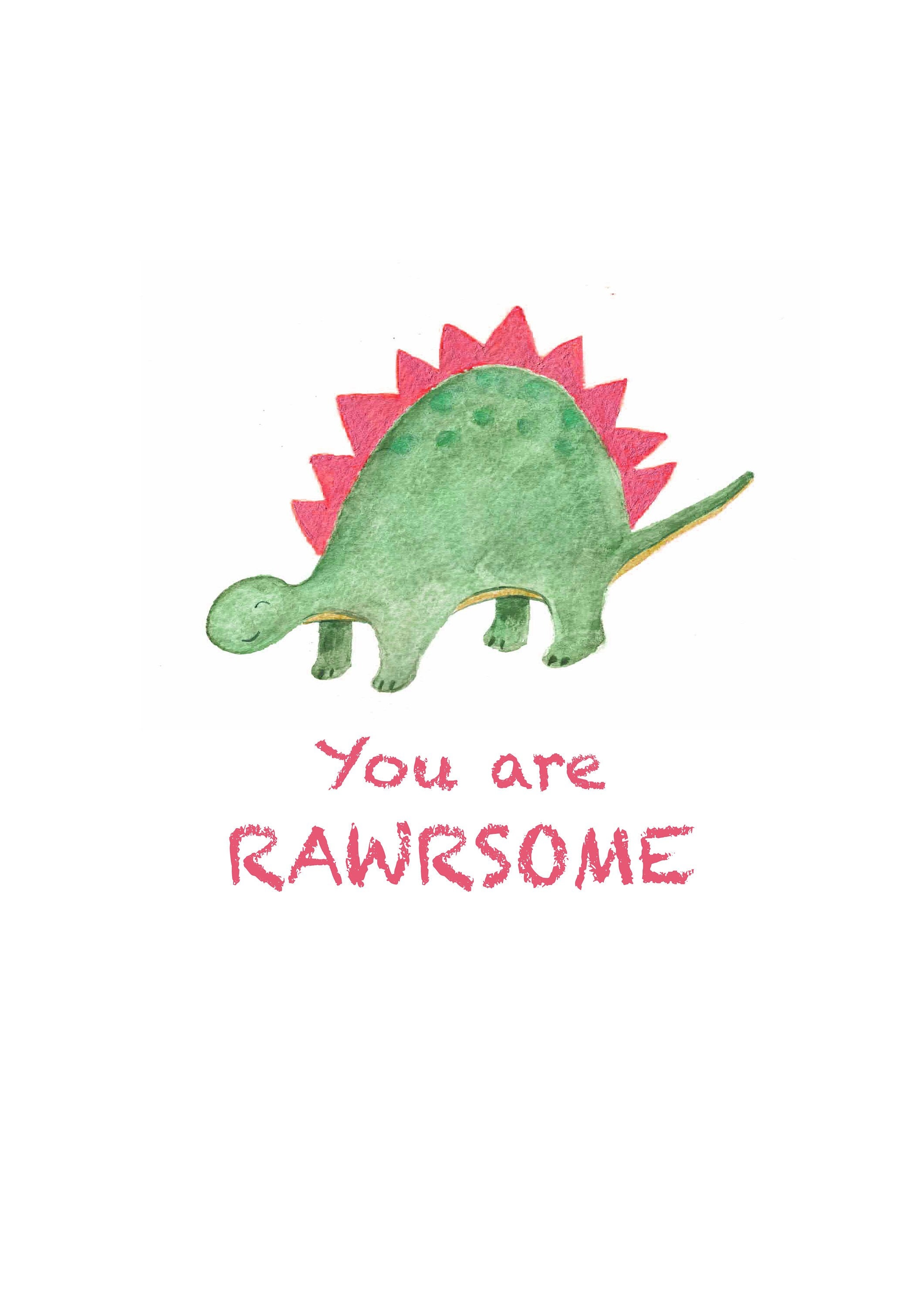 5 Dinosaur Art Prints for Nursery Art Wall Decor, Dream Big Little One ...