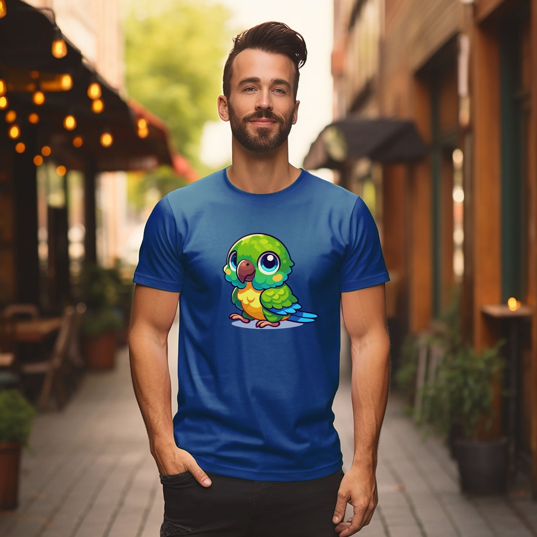 Green Cheek Conure T-shirt for Men, Conure Shirt, Green Conure Dad ...