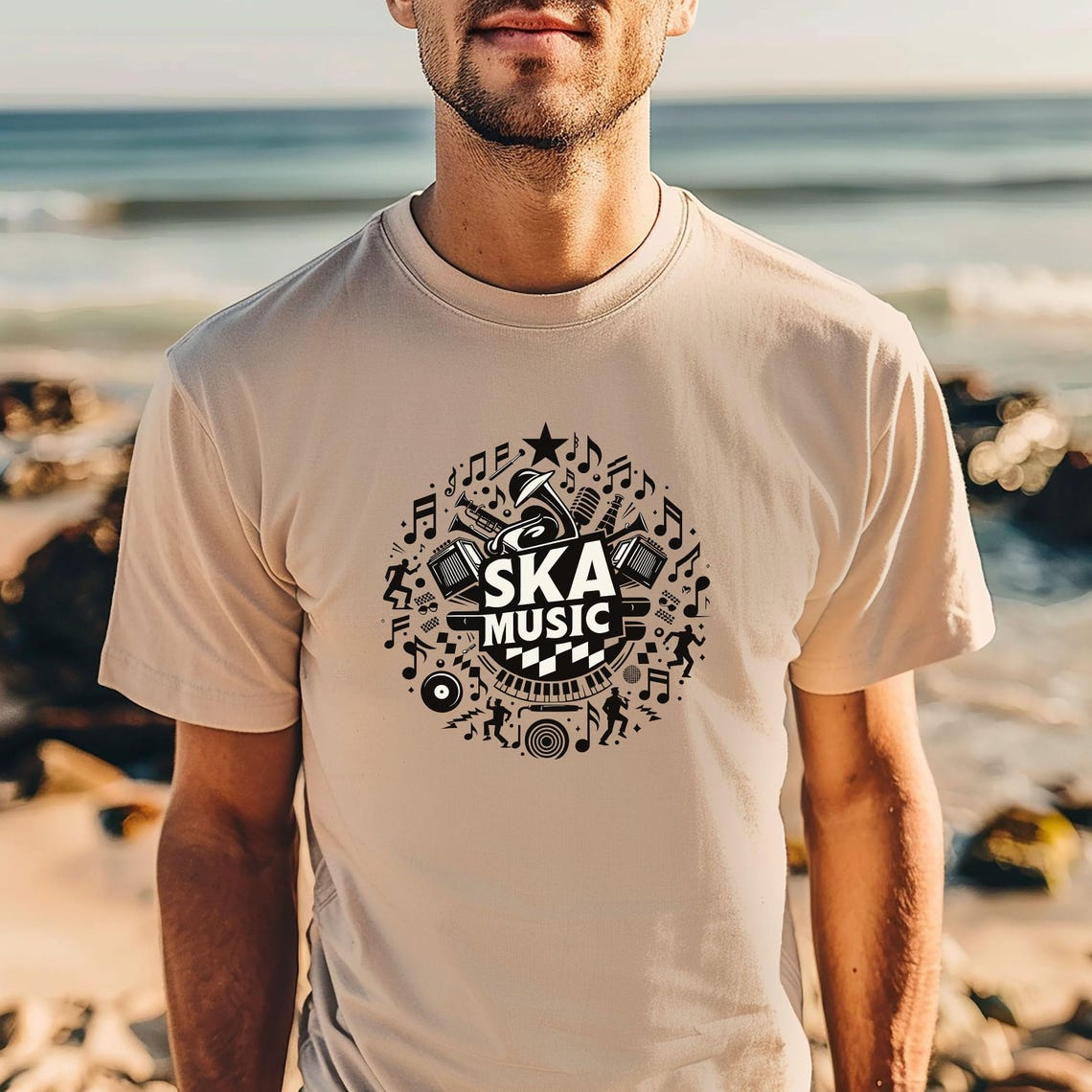 Ska T-shirt for Men, Ska Music Graphic Tee, Ska Band Shirt ...