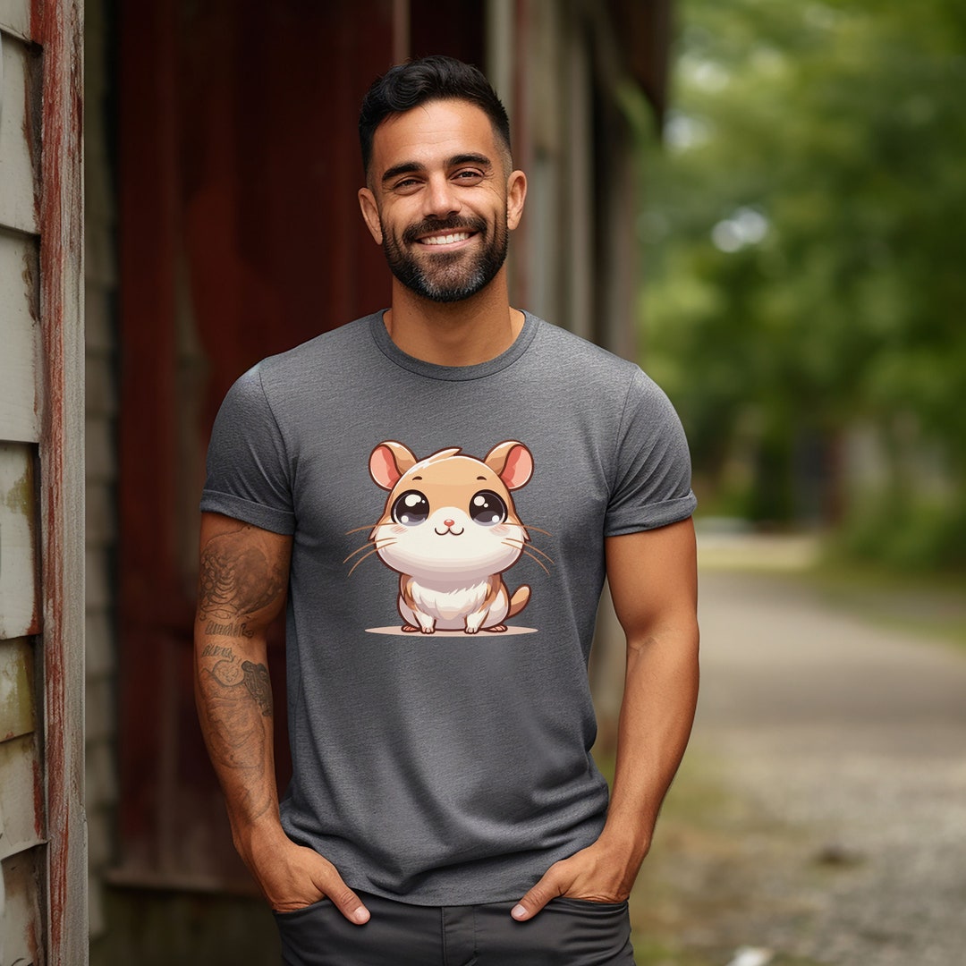 Cute Gerbil T-shirt for Men, Funny Gerbil Shirt, Cute Gerbil Tee ...