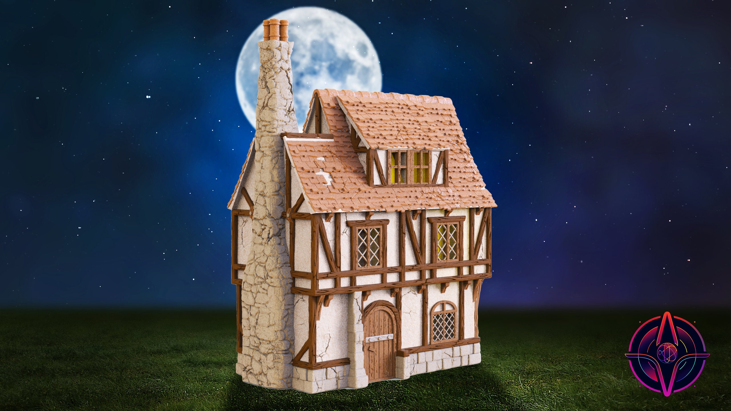 Saffronshield Manor Medieval House (STL Files) - Etsy