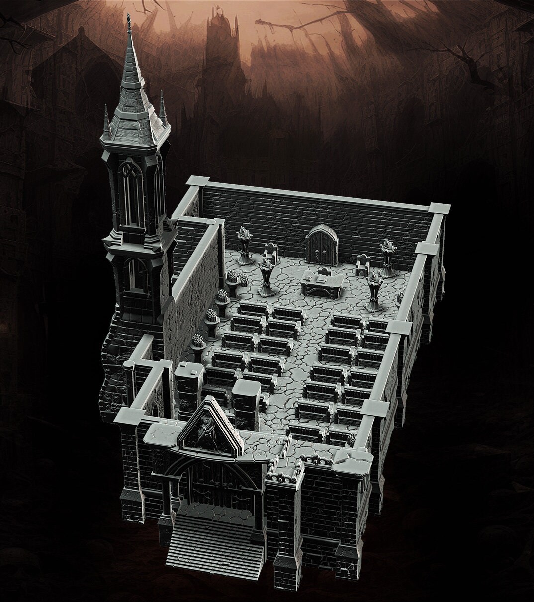 The Accursed Cathedral | 28mm and 32mm - Etsy