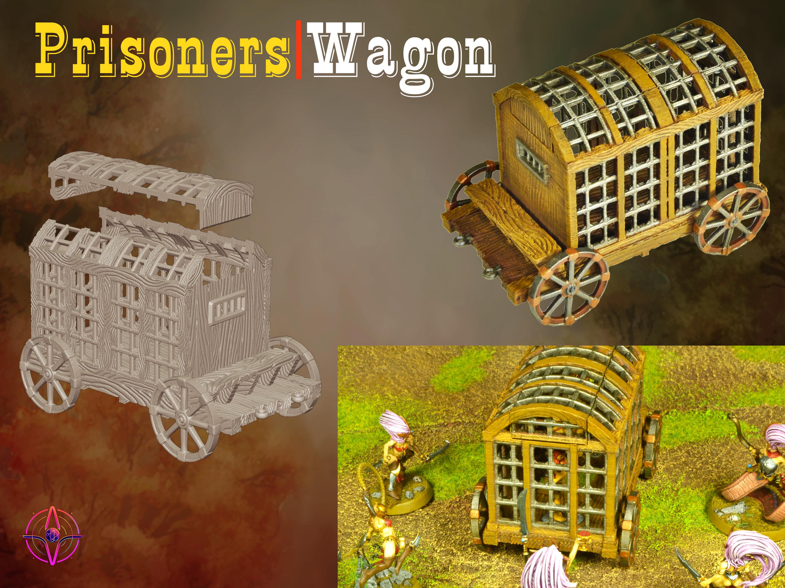 The Caravans | Unpainted | 3D Printed | 32-35mm Terrain Tabletop ...