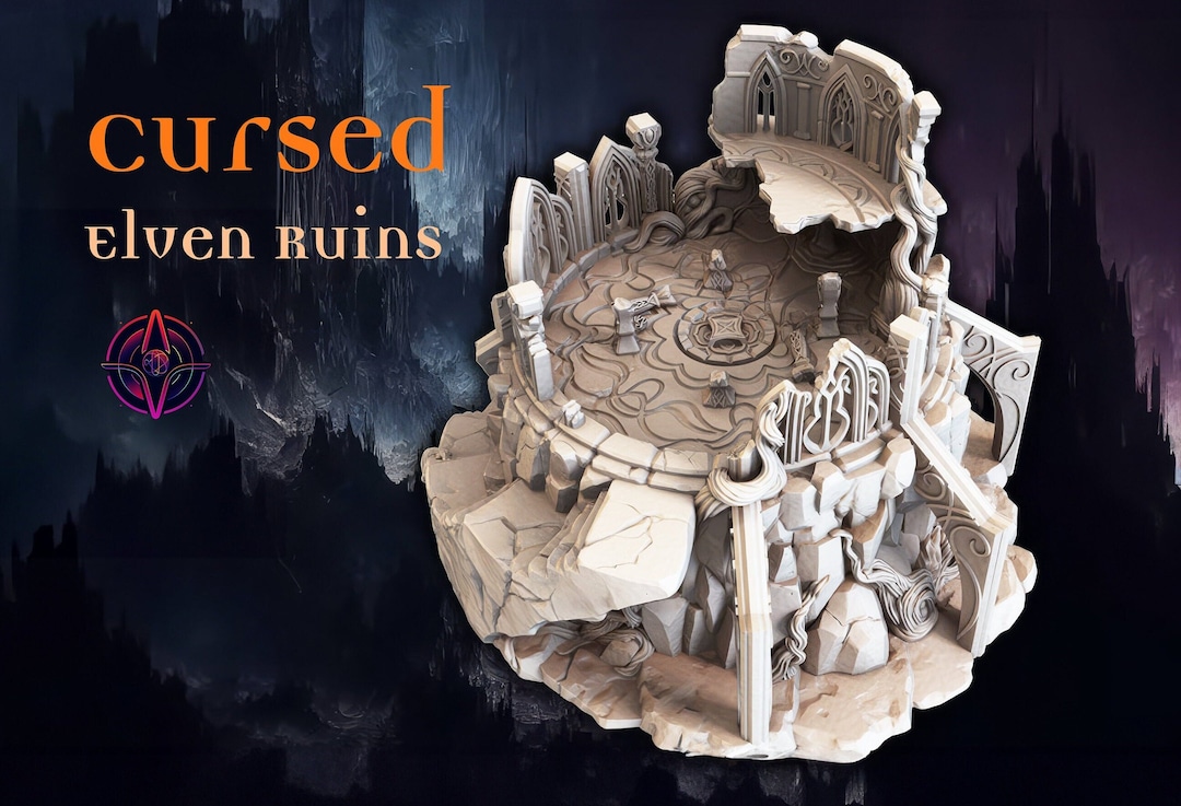 Cursed Elven Ruins | 28mm | 32 Mm | Wargaming & Tabletop RPG | Detailed ...