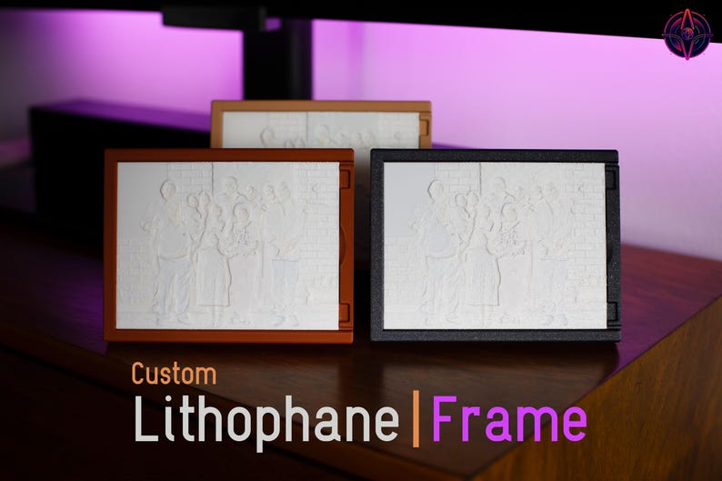 LED Custom Lithophane Frame | Premium 3D Printed Frame | Personalized ...