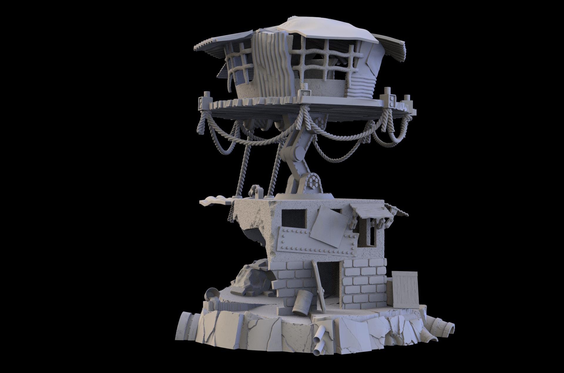 Raider's Watchtower Apocalyptic Terrain Collection 28mm - Etsy