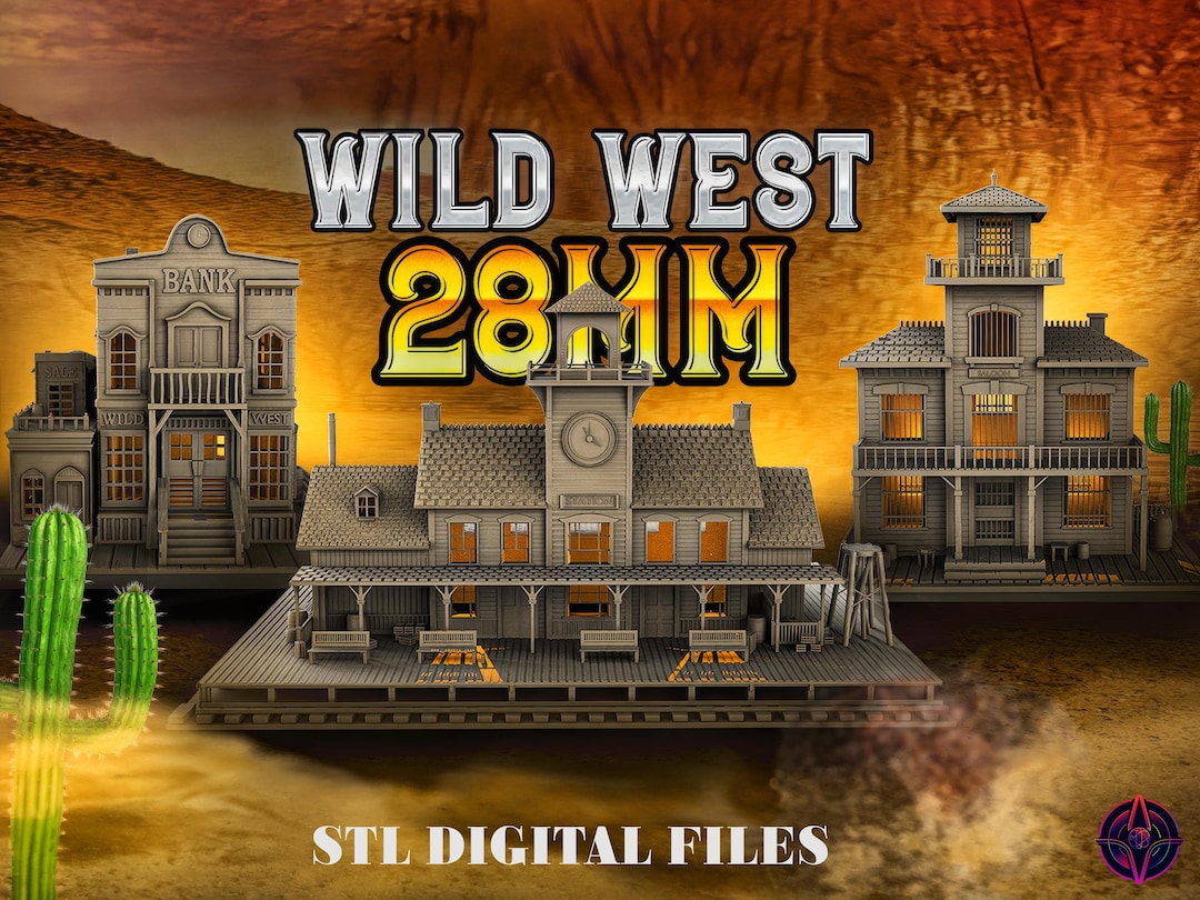 Wild West Collection (digital STL Files) | American Western | 3D ...