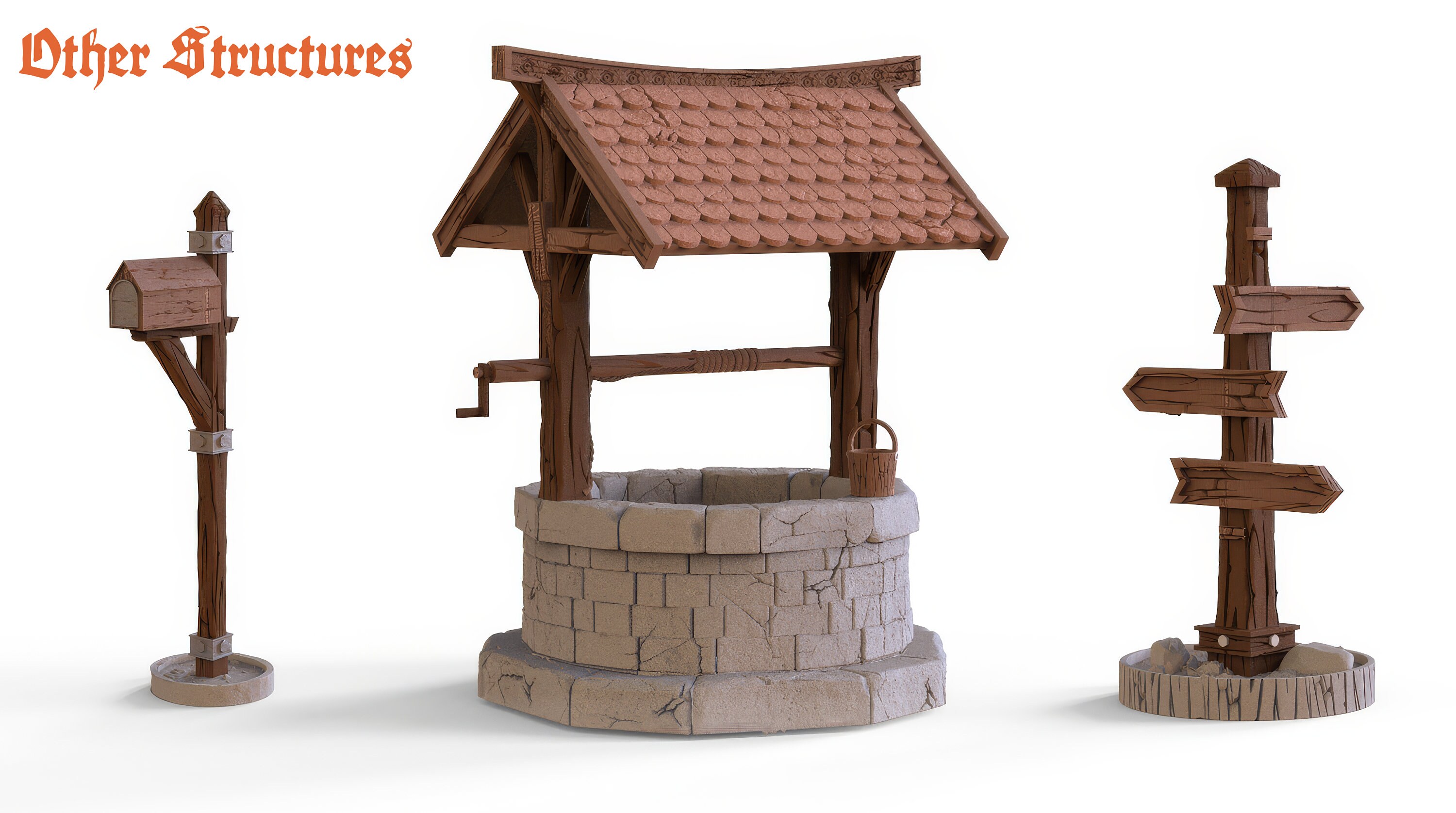 Medieval Village | Orange Meadow (STL Files) - Etsy