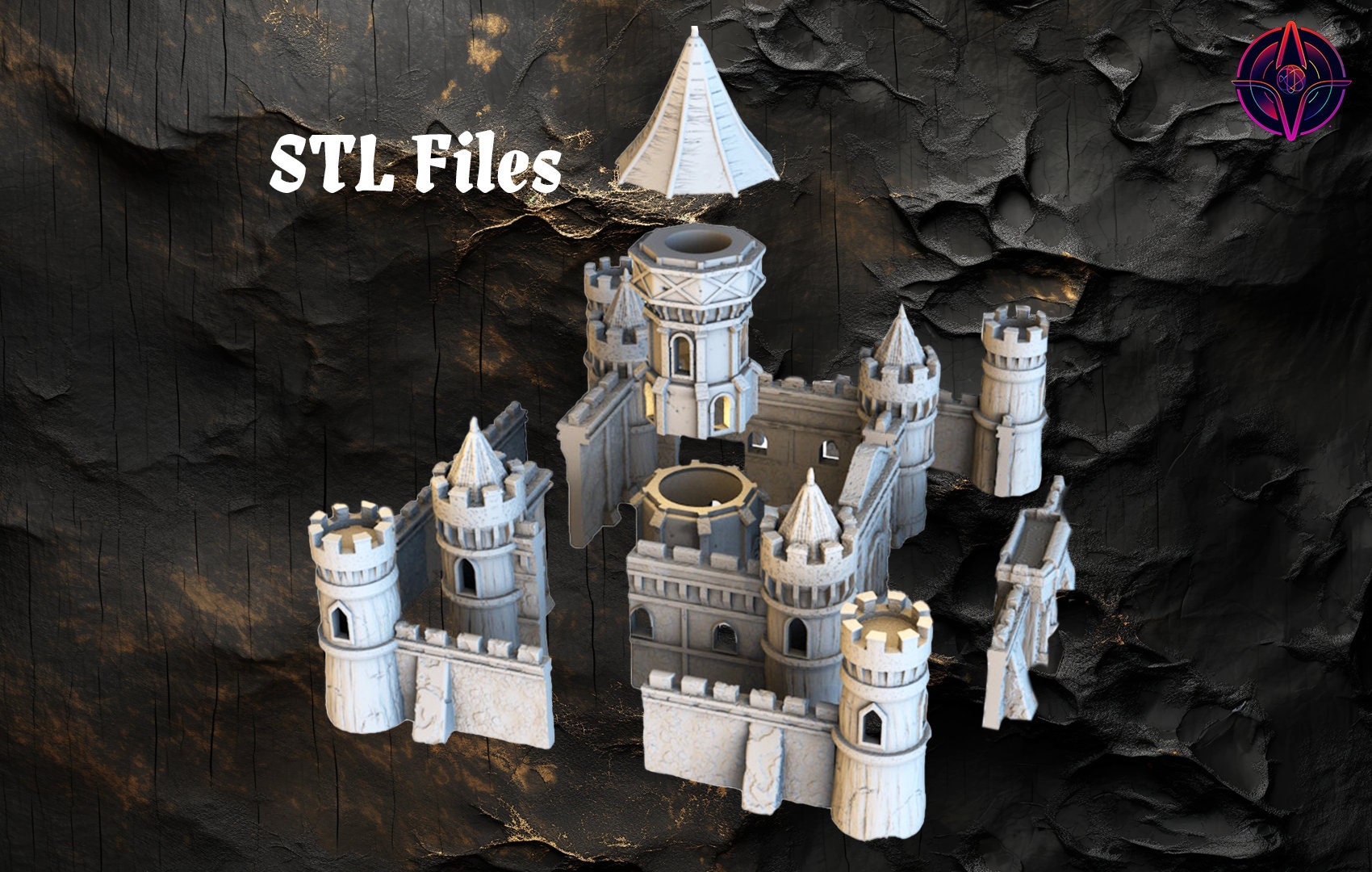 The Blackwood Castle (STL Files) | 3D Printable Terrain - Etsy